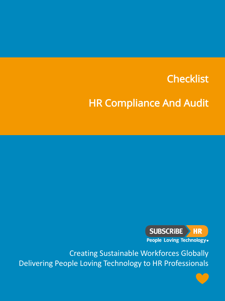 HR Compliance & Audit | Checklist | Subscribe-HR