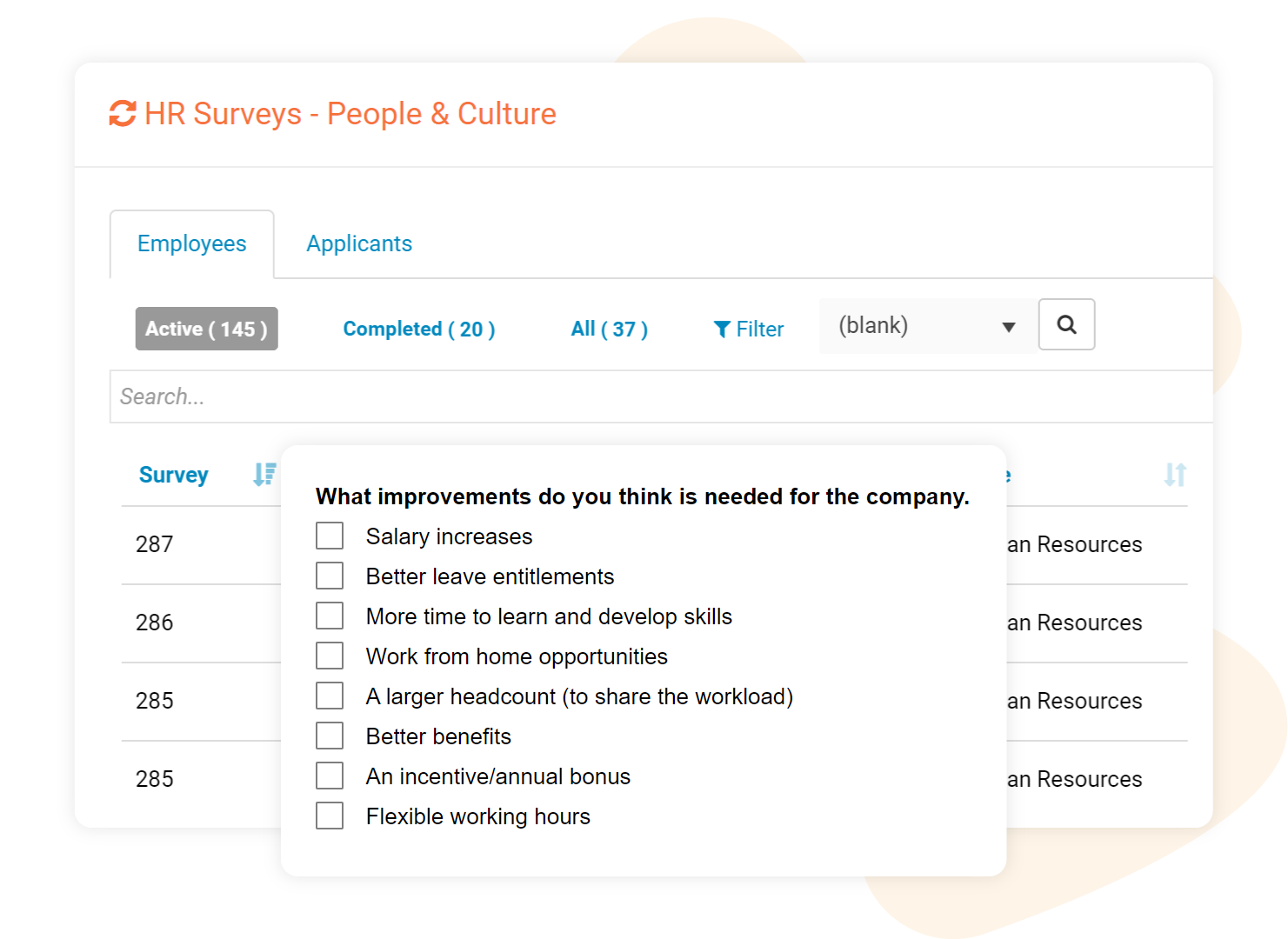 Employee Survey Software | Cloud HR Software | SaaS